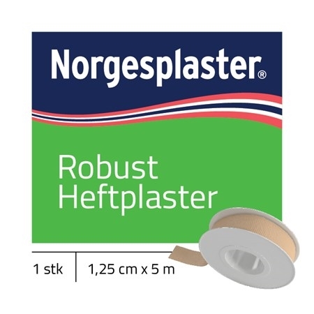 Norgesplaster Robust Heftplaster Tekstil 1,2cmx5m I Apotekhjem I Rask, rimelig og trygg netthandel