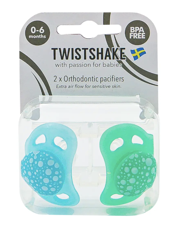 Twistshake Pacifier 0-6m Blue/Green I Apotekhjem I Rask, rimelig og ...